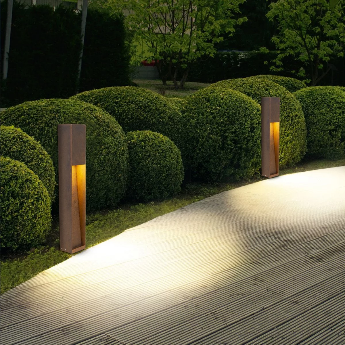 Corten Terraslamp Levi - Modern | KS Verlichting