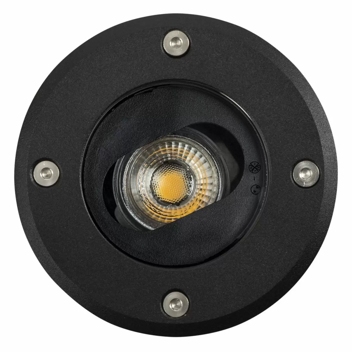 Grondspot Unit Round zwart | Officiële site KS Verlichting