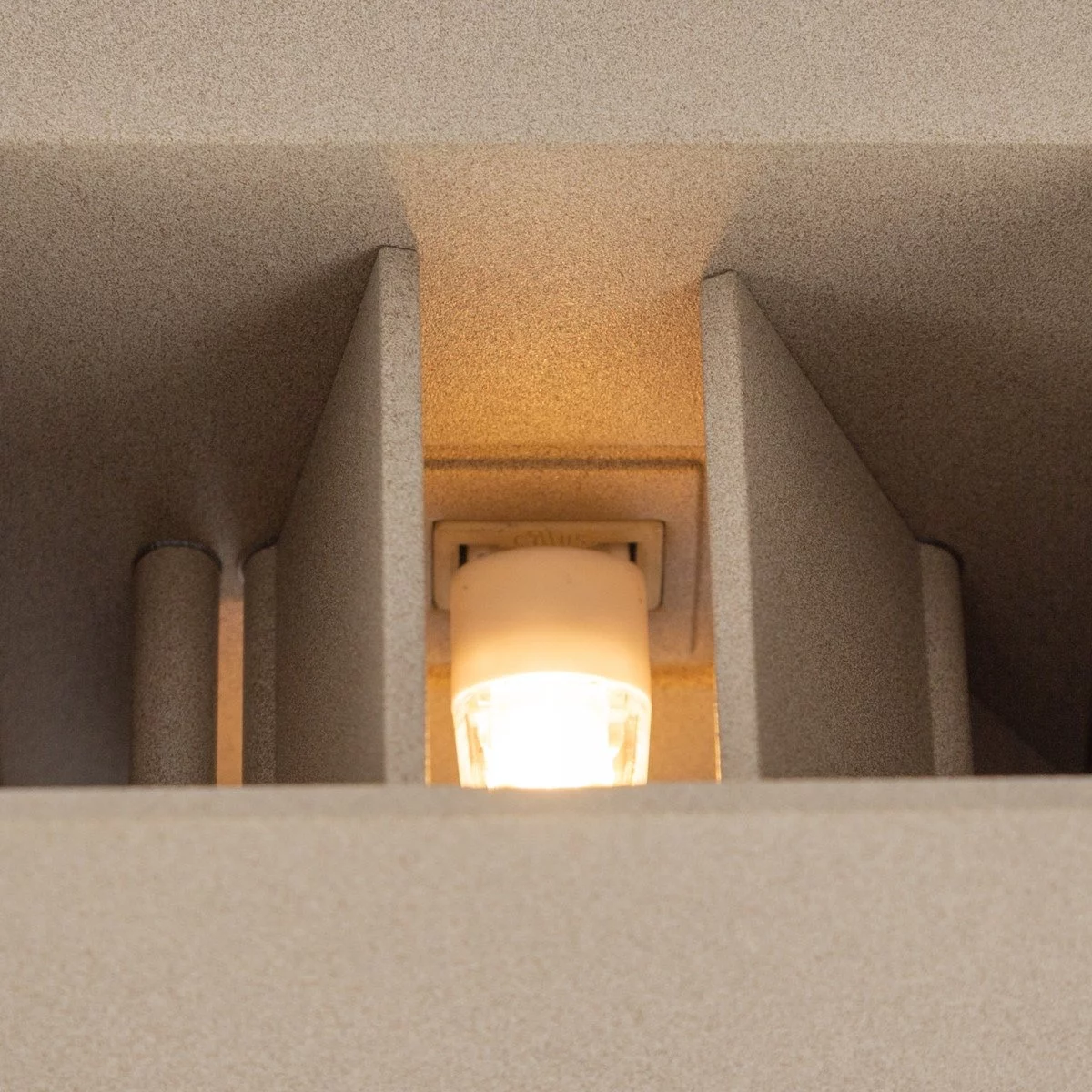 Wandlamp Shift up- en downlighter muurlamp champagne incl. LED